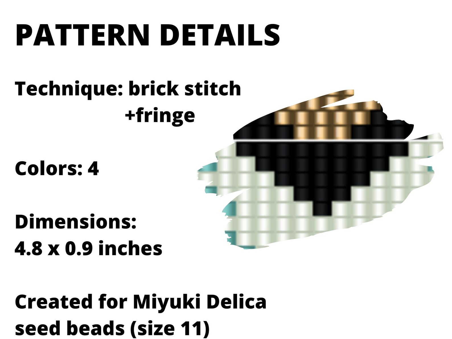 Full Moon Brick Stitch Earring Pattern Beaded Earring - Etsy