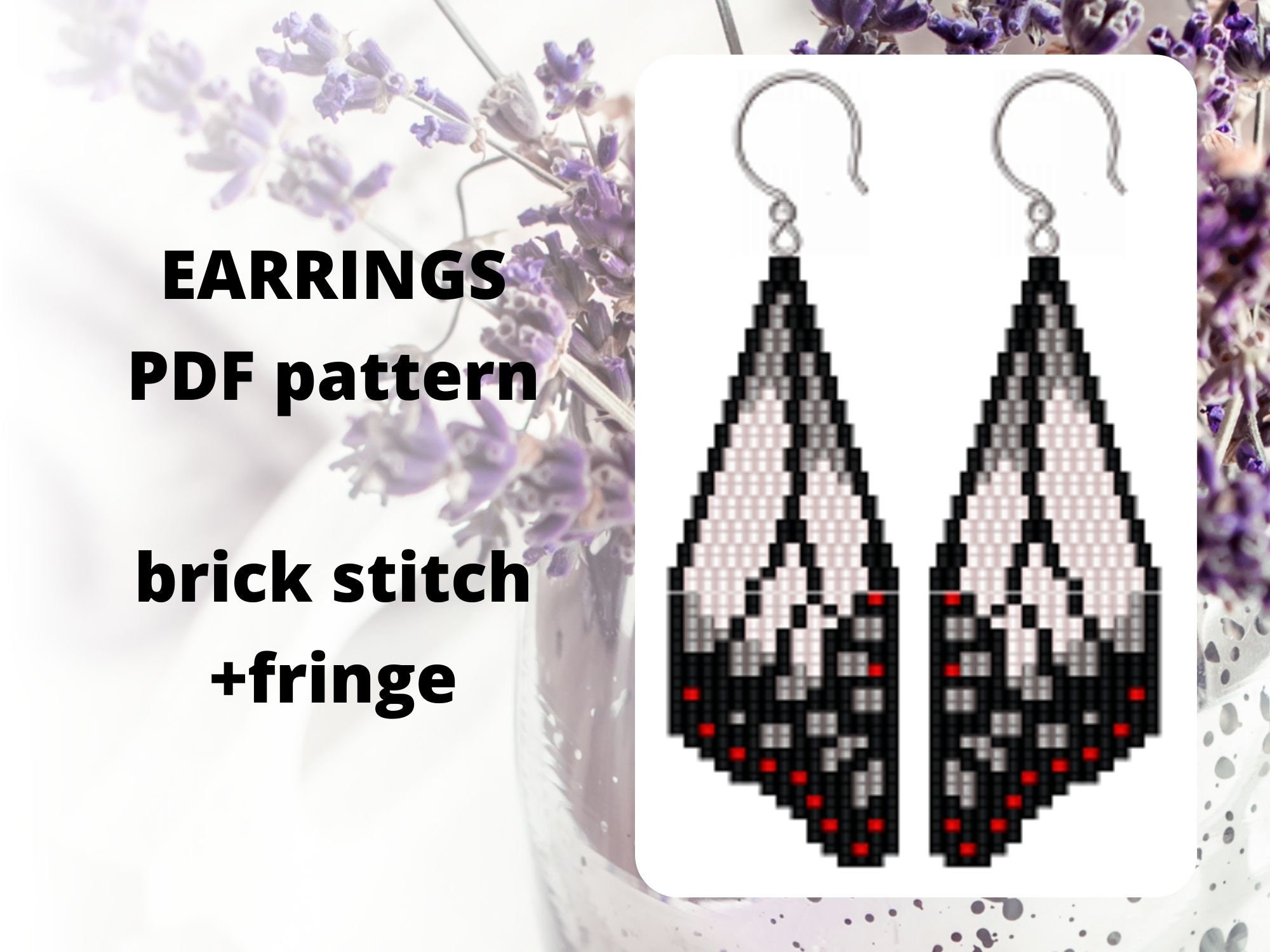 Seed Beaded Earring Pattern Butterfly Wing Earring Pattern - Etsy