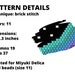 Northern Lights Starry Night Brick Stitch Pattern, Nature Mountain ...