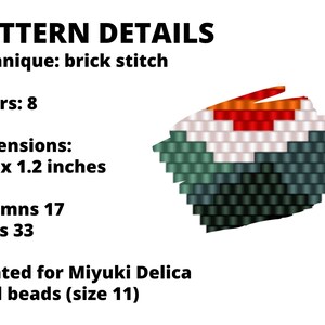 Mountain Sun Brick Stitch Earring Pattern Seed Bead Earring - Etsy