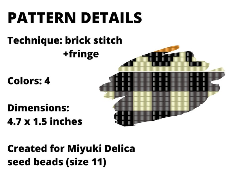 Bee Earring Pattern Bumble Bee Pattern Beaded Bee Pattern - Etsy