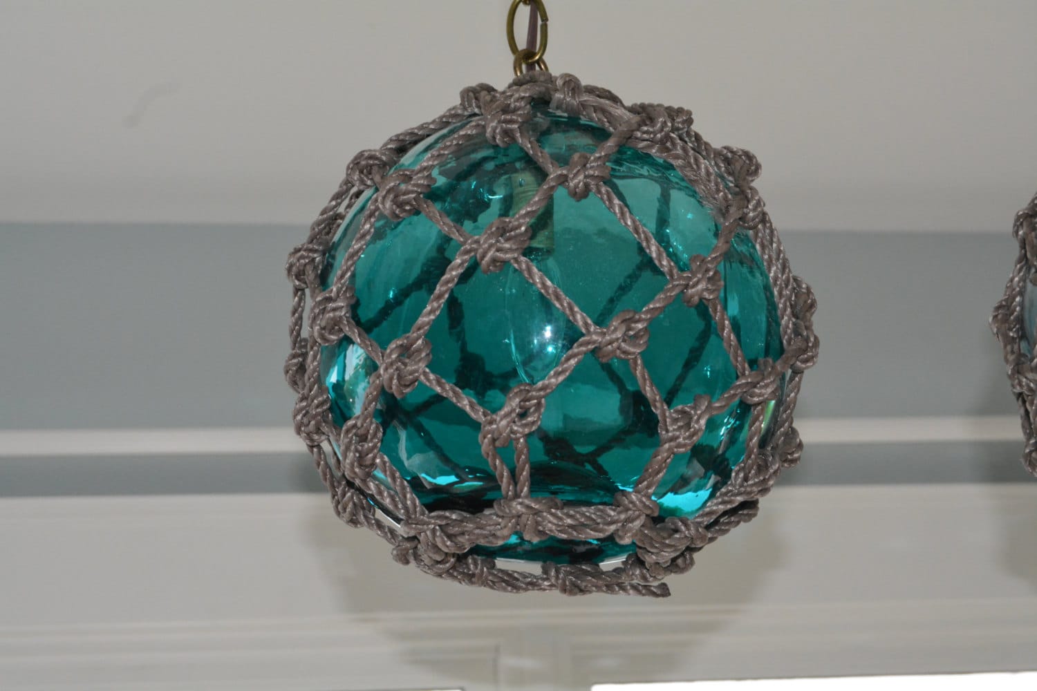 Custom Glass Fishing Float Light Fixture With 4 Floats - Etsy