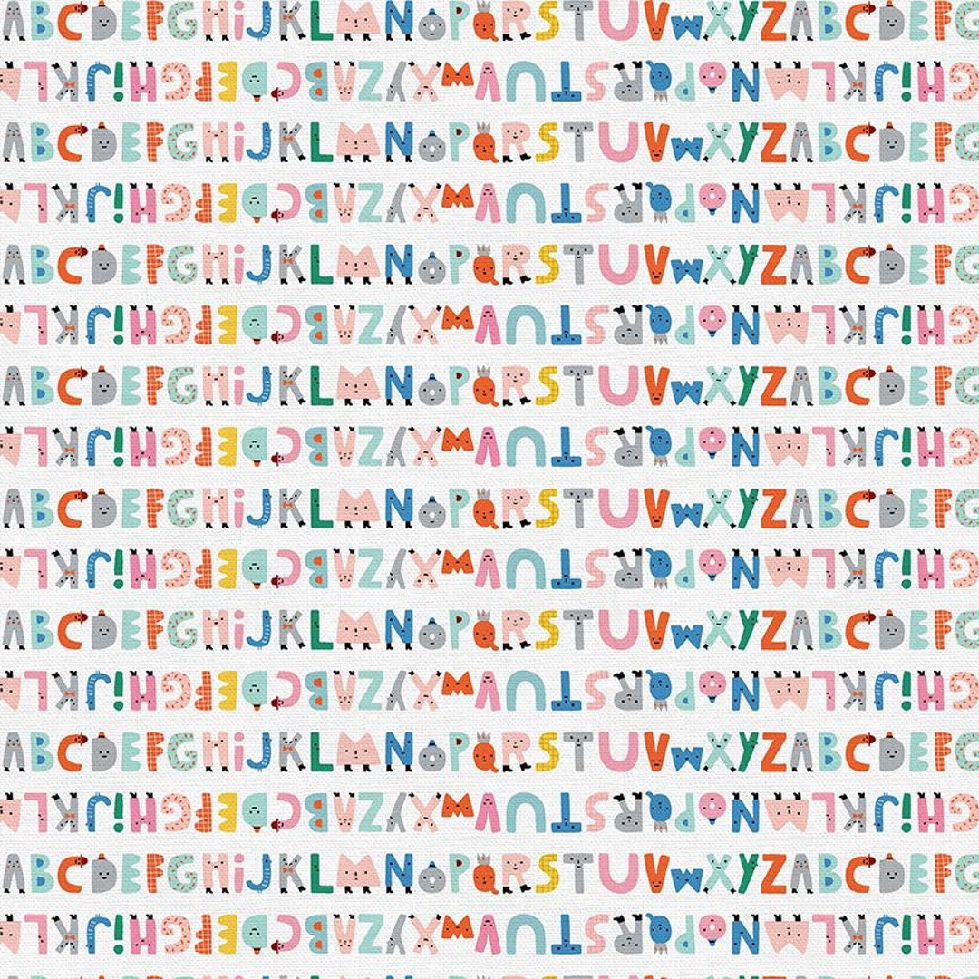 Rainbow Alphabet Baby Bedding Crib Sheet Toddler Bedding - Etsy