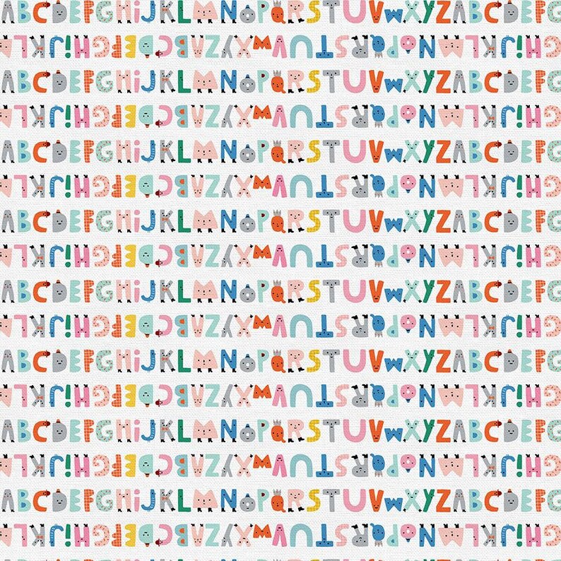 Rainbow Alphabet Baby Bedding Crib Sheet Toddler Bedding - Etsy