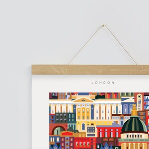 London Colourful City Poster Print A3 - Etsy