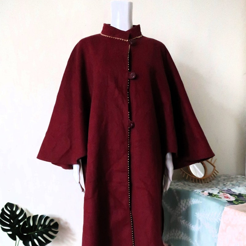 Wool Cape Coat - Etsy