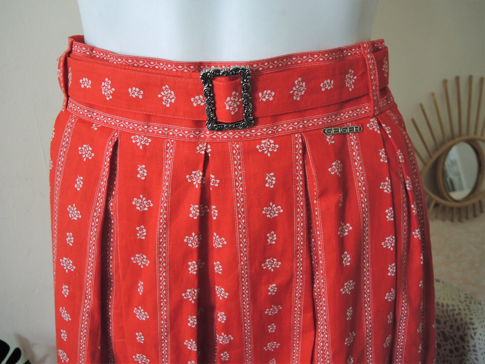Vintage Geiger Tyrol Floral Trachten Skirt Austrian Folklore - Etsy