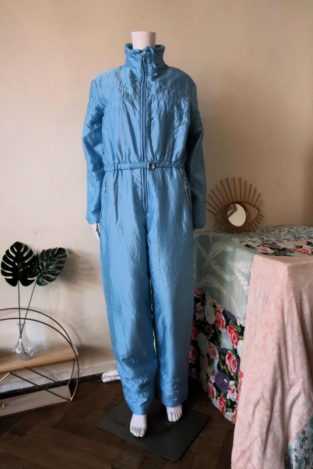 Finnish Vintage Luhta Sky Blue Ski Snowboarding Overall Snow Suit ...