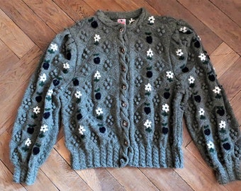 Austrian Vintage Original Lanz Trachten Wool Knit Cardigan Austrian Vintage Original Lanz Trachten Wool Knit Cardigan