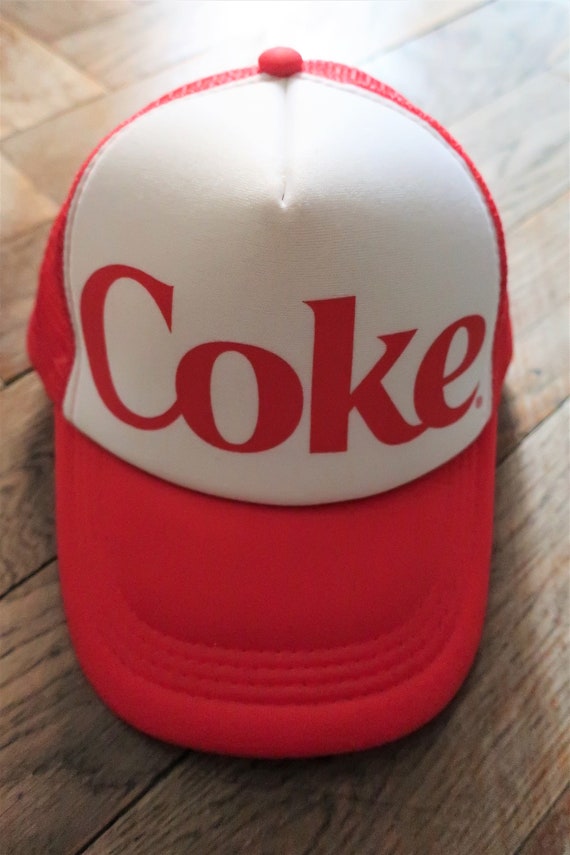 Vintage Coke Coca Cola trucker hat cap 1990s 90s - Gem