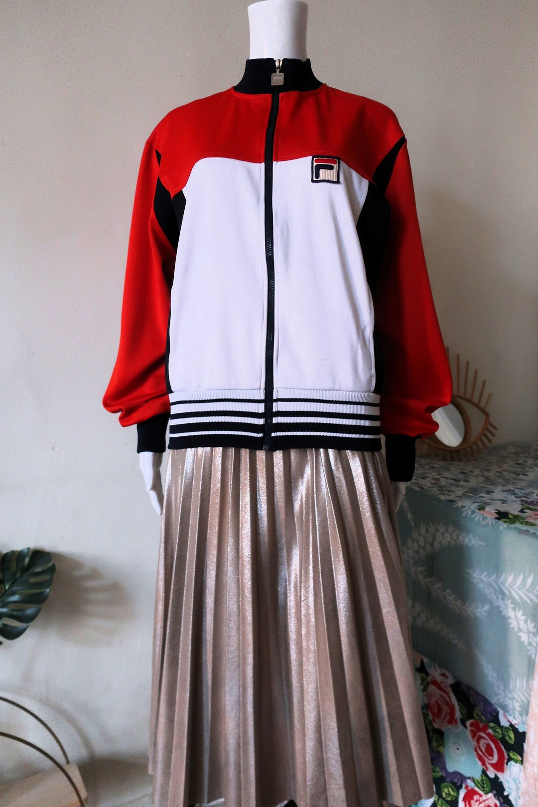 Vintage Fila Track Jacket With Color-blocking Details Sports Training ...