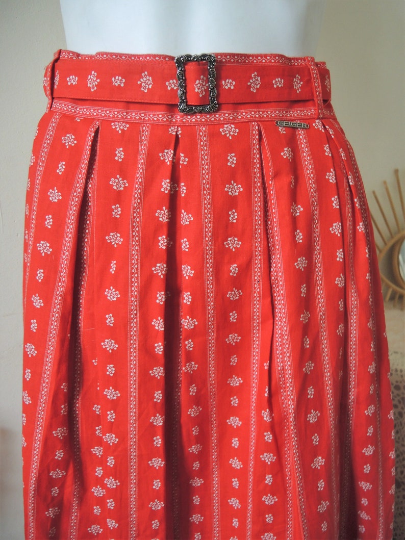 Vintage Geiger Tyrol Floral Trachten Skirt Austrian Folklore | Etsy