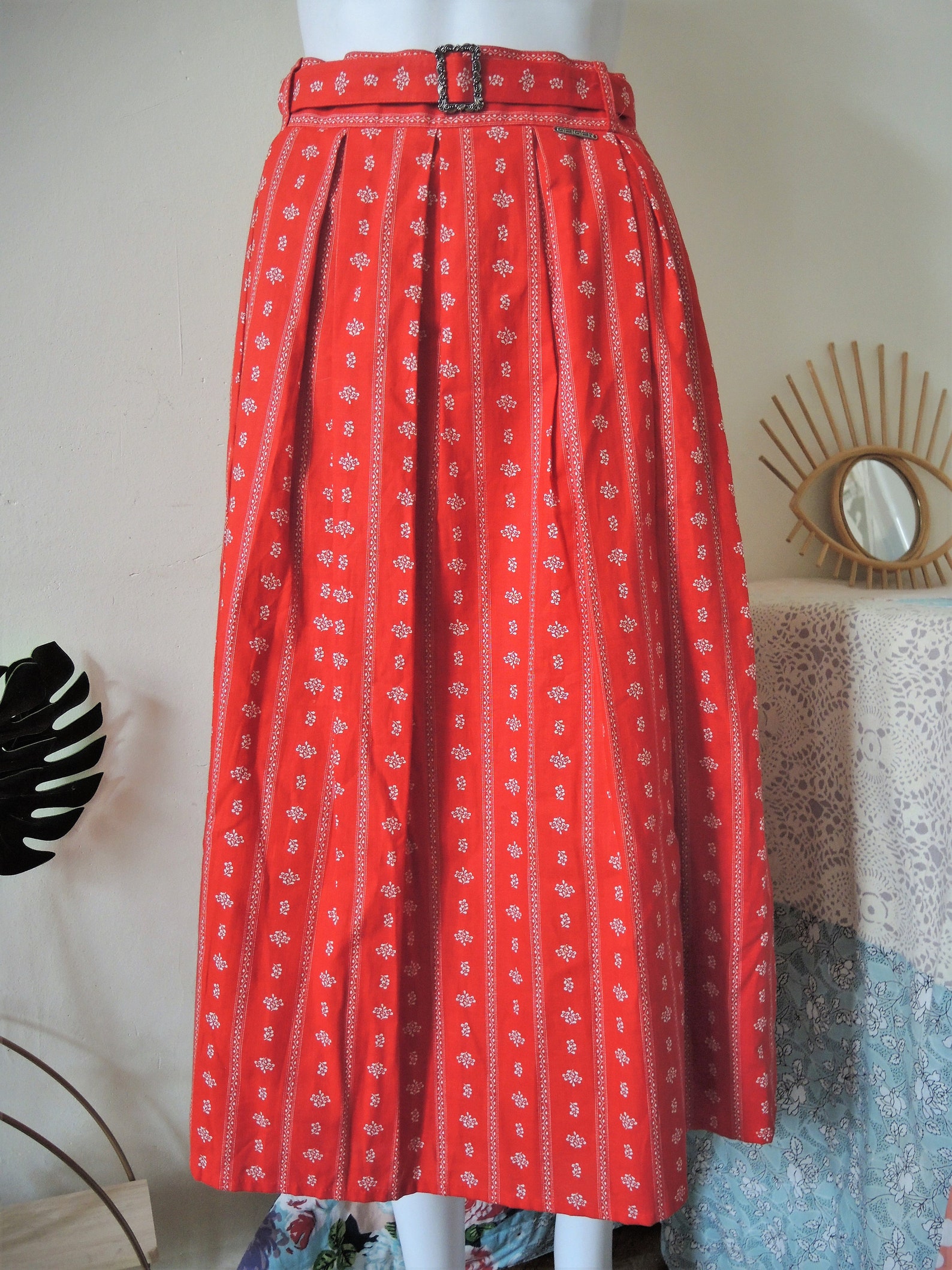 Vintage Geiger Tyrol Floral Trachten Skirt Austrian Folklore - Etsy