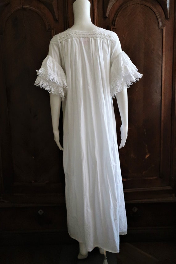 German Vintage Celestine white cotton night gown dres… - Gem
