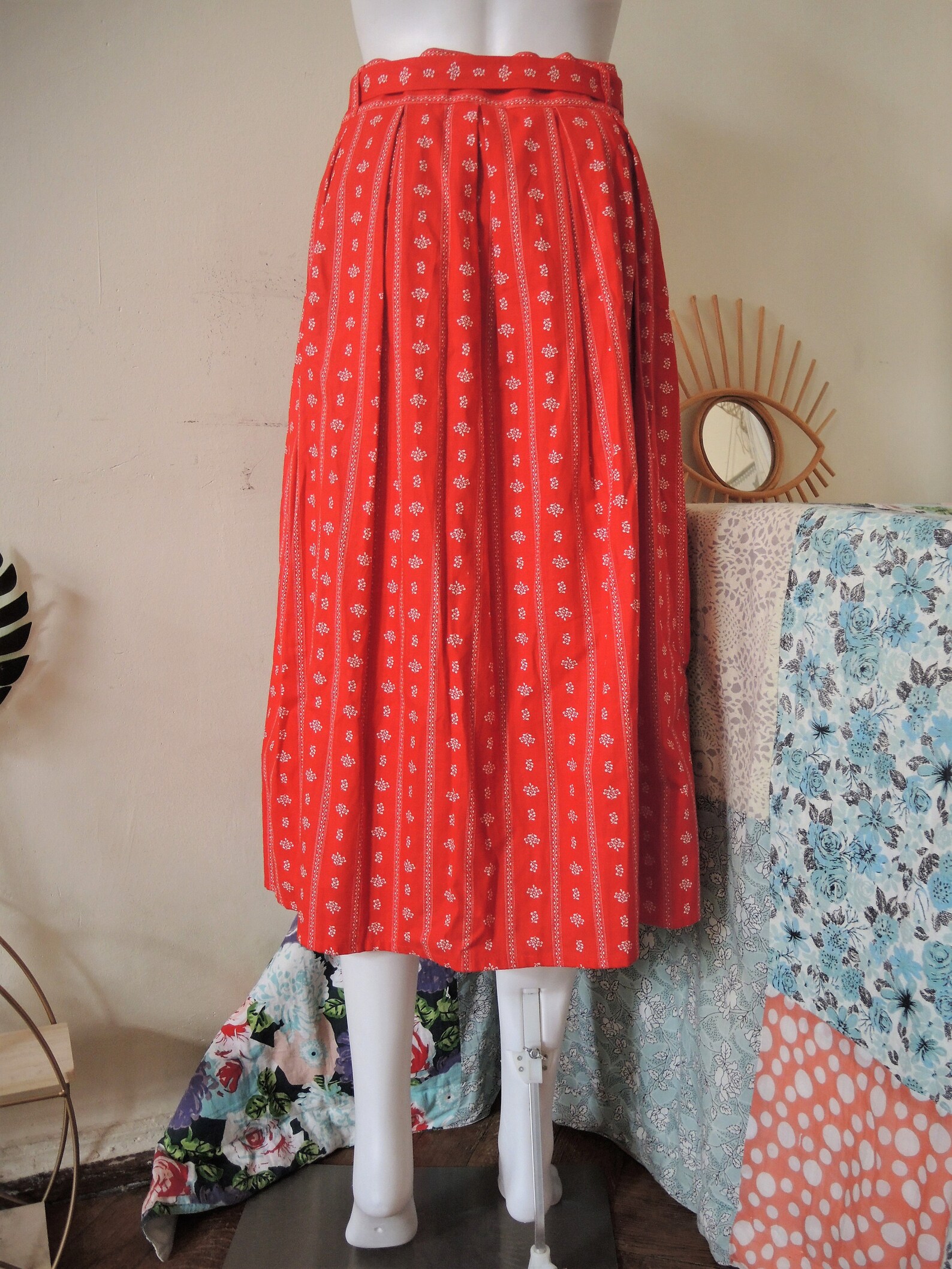 Vintage Geiger Tyrol Floral Trachten Skirt Austrian Folklore - Etsy