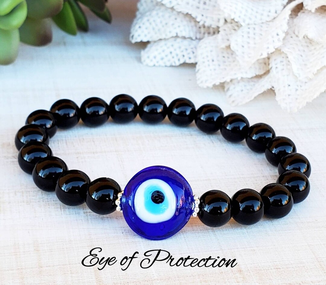 Evil Eye Healing Bracelet, Spiritual Eye of Protection Bracelet, Energy ...