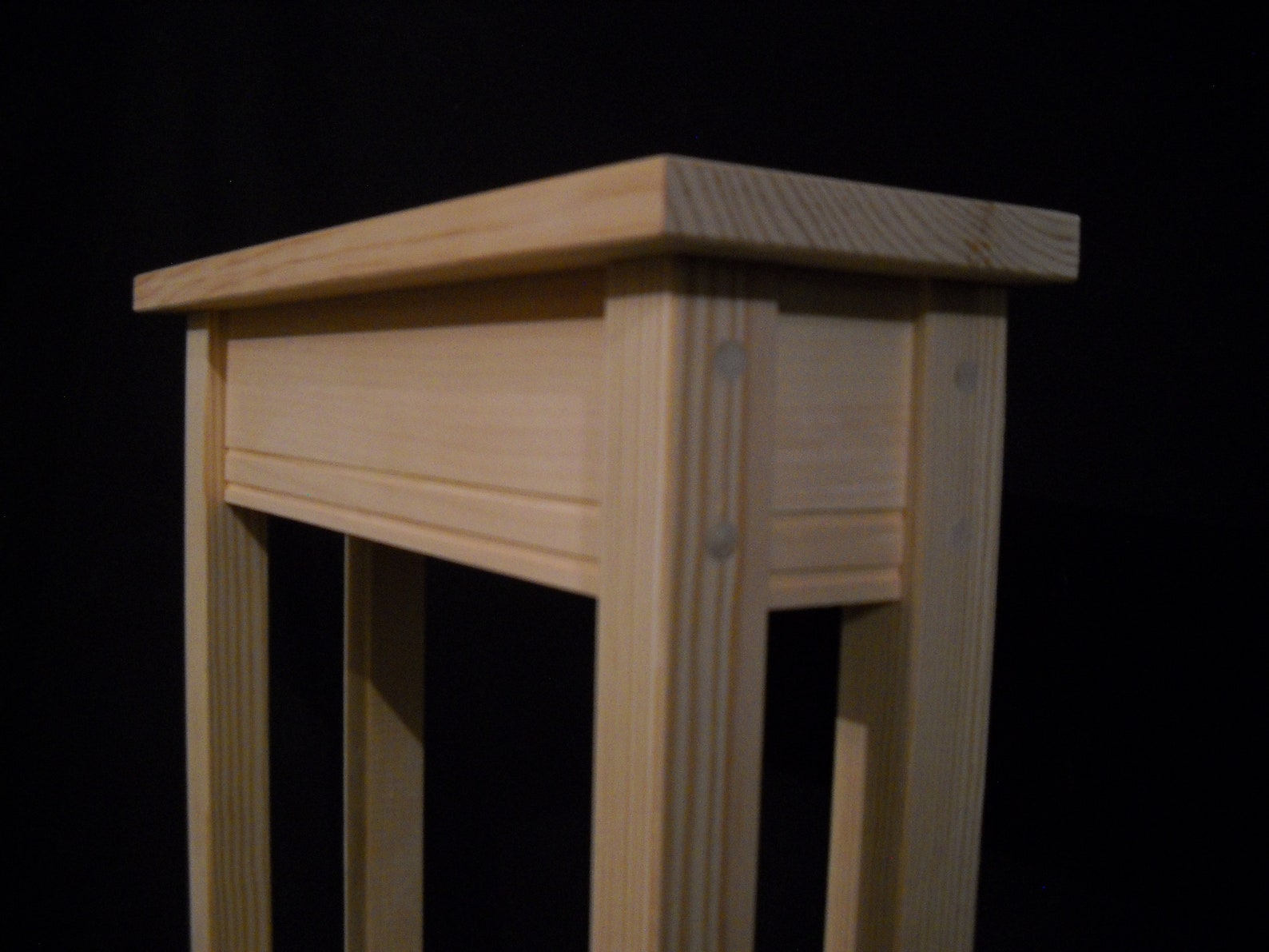 Unfinished 18" EXTRA NARROW Shaker Square Edge Style Console, Sofa ...