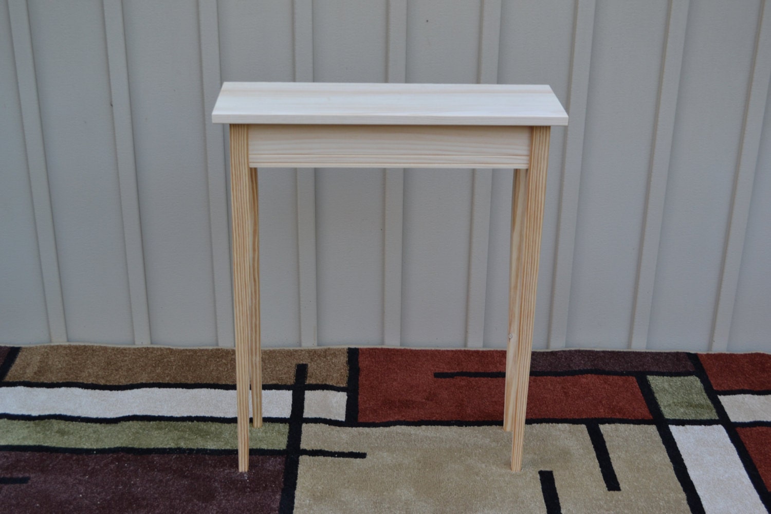 Unfinished 24 Narrow Shaker Square Edge Style Console - Etsy