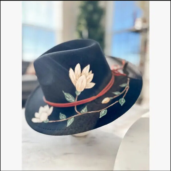 Hand Painted Hats - Etsy
