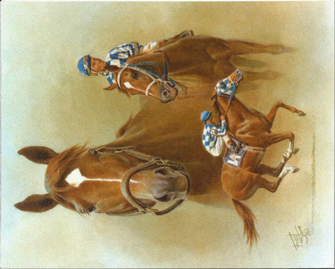 SECRETARIAT - Fred Stone Art Print Photo - 8" X 10" - Etsy