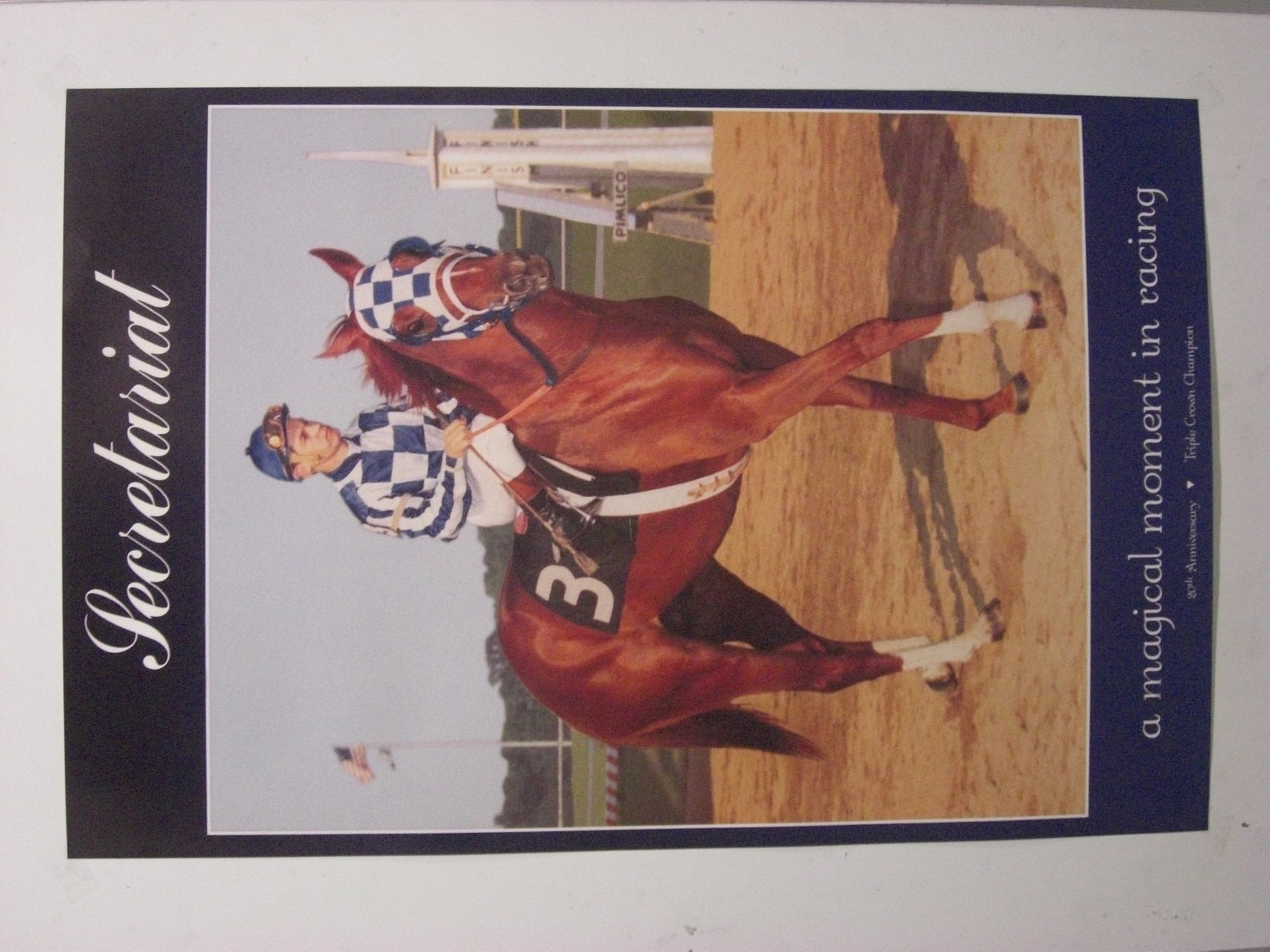 SECRETARIAT - 20th Anniversary of Triple Crown Win Poster in UNUSED ...