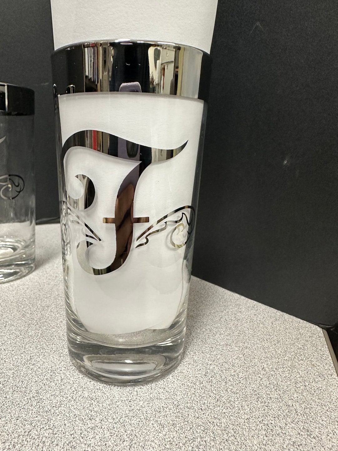 Monogrammed Glassware - Etsy