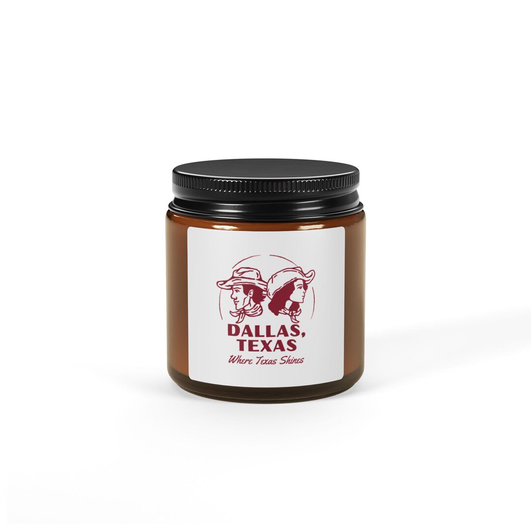 Dallas Cowgirl Candle Amber Jar | Scented Soy Candle - Etsy