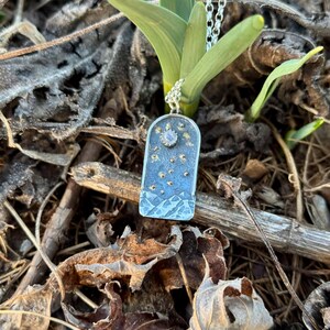 Sterling Silver, 14k Gold Star, Appalachian Mountain, Moon Charm, Stars ...