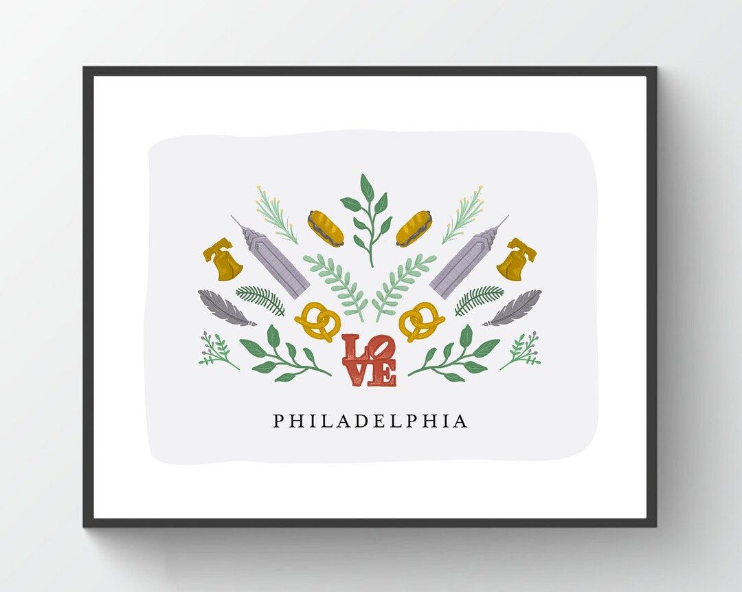 Philadelphia Icon Print - Etsy