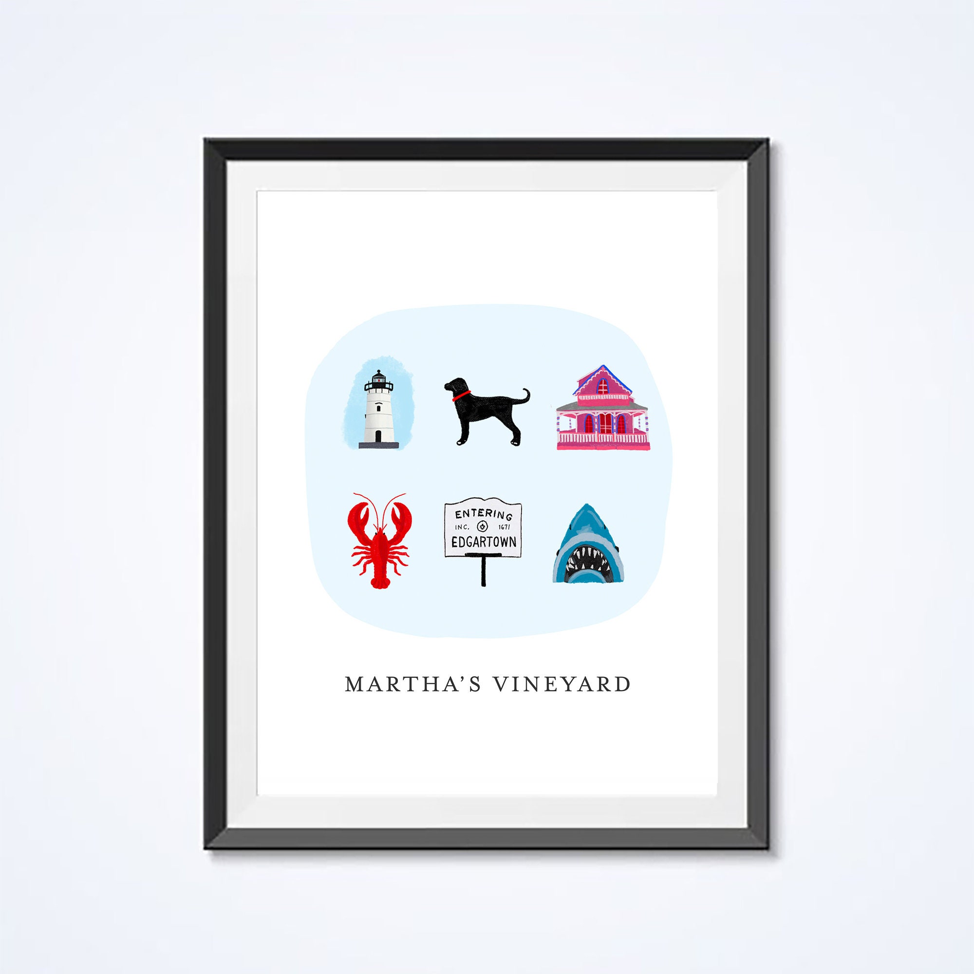 Martha's Vineyard Print - Etsy