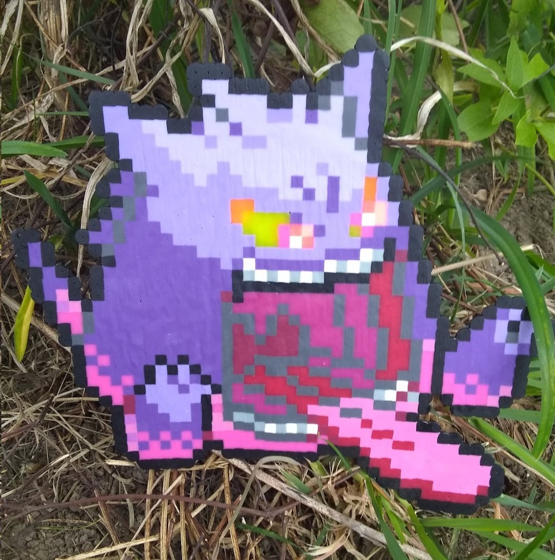 G-max Gengar Pokemon Perler Art - Etsy Singapore