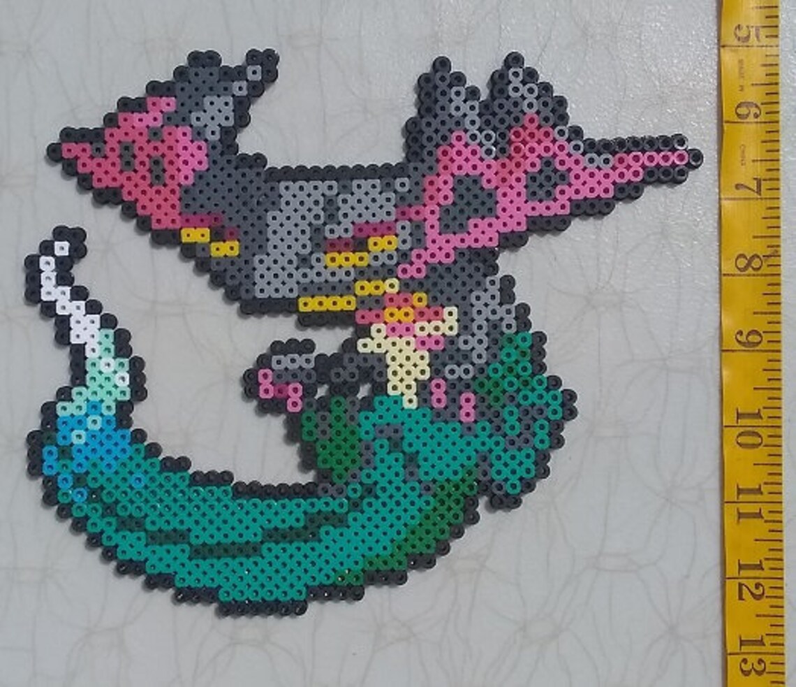 Dragapult Pokemon Perler Kunst | Etsy