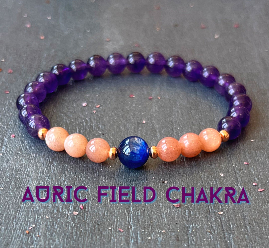 Auric Field Chakra 8th Chakra Blue Kyanite, Amethyst & Sunstone // AAA ...
