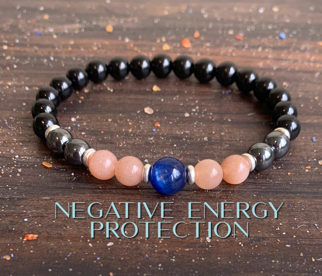Negative Energy Protection Wrist Mala // Setting Boundaries - Empath ...