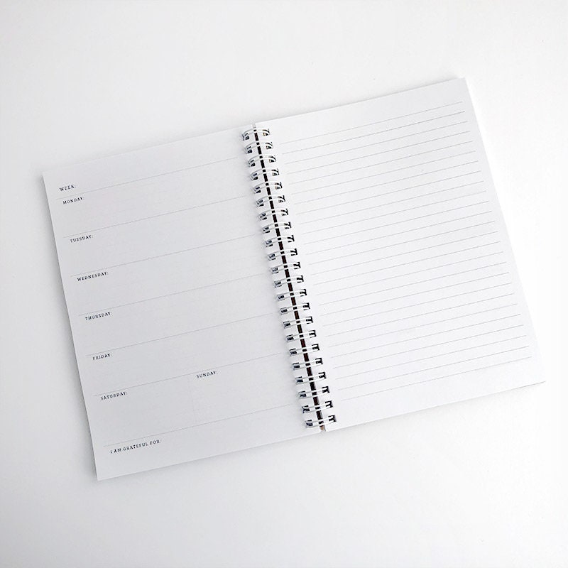 Personalized Undated Weekly Planner Leopard Spiral Notebook - Etsy