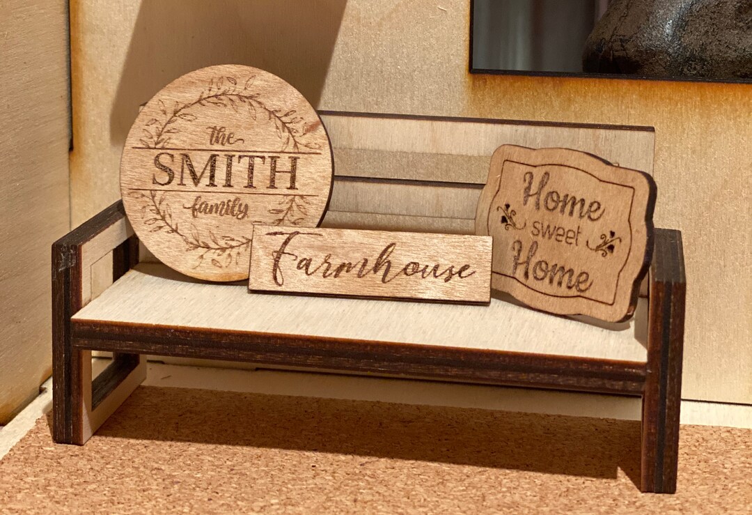 Custom Miniature Wooden Signs for Dollhouse and Crafts - Etsy