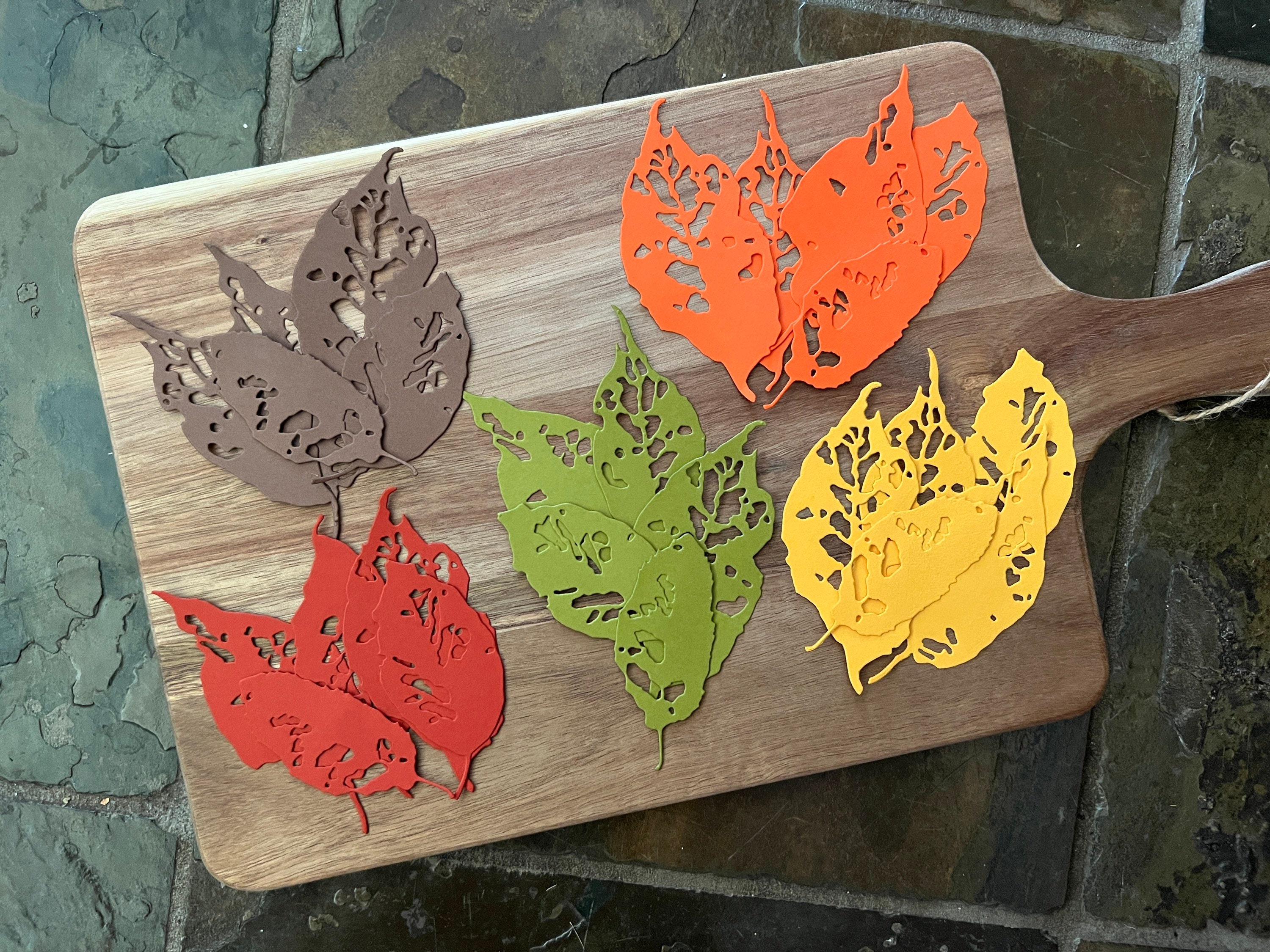 Leaf Fragments - Cardstock Die Cuts From Tim Holtz, Set of 25 in 5 Fall ...