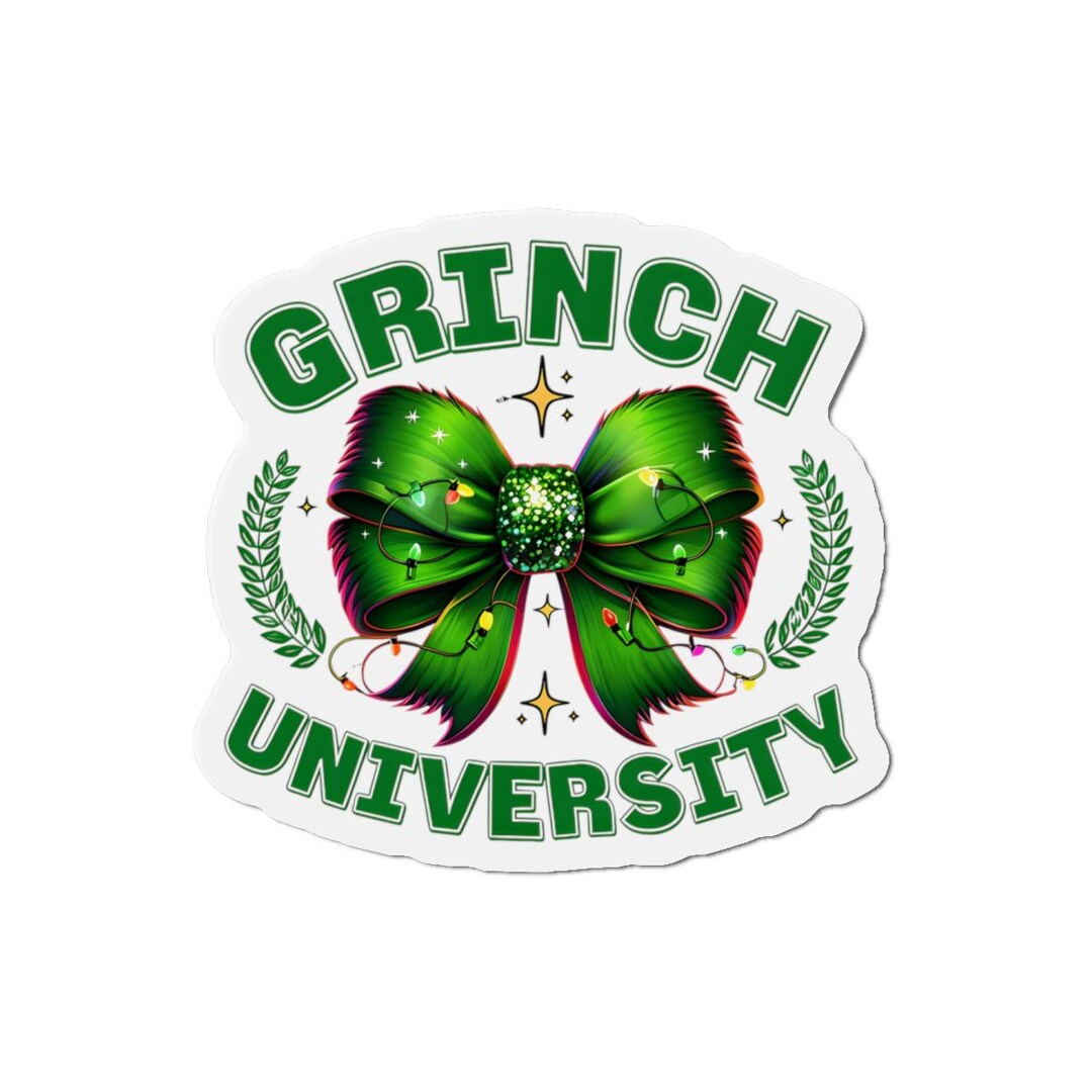 Grinch University Die-cut Magnets | Fun Holiday Decor, Christmas Gift ...