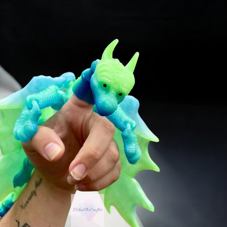 Dragon Finger Puppet - Etsy