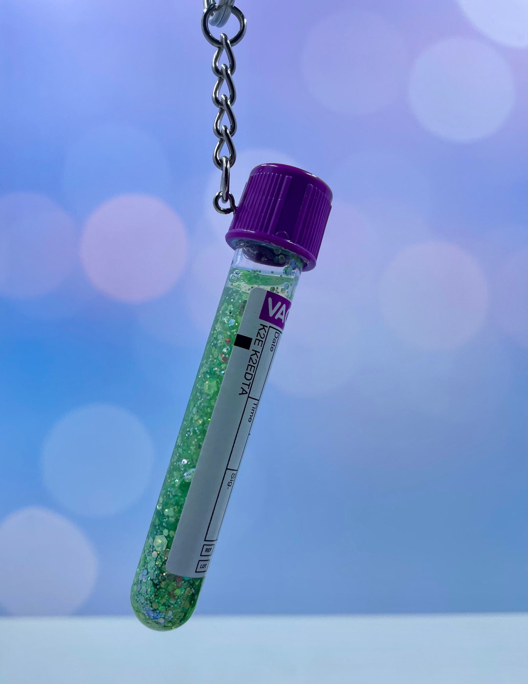 Blood Vial Keychains - Etsy