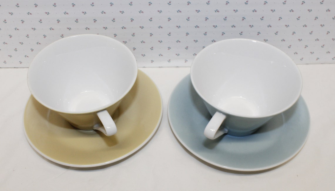 Vintage Lilien Porzellan Austria Pastel Retro Coffee Cups & | Etsy