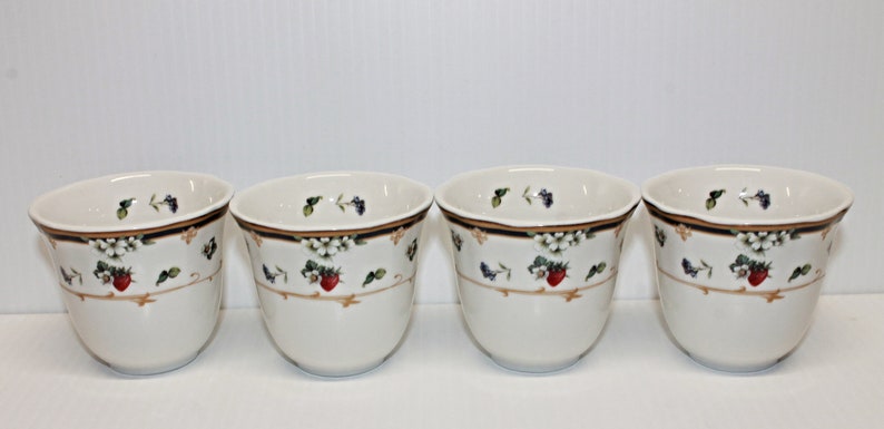 Vintage Giovanni Valentino Italy Tea Set, Teapot & 4 Cups, Bone China ...