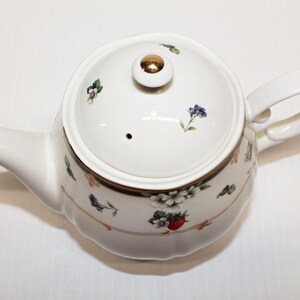 Vintage Giovanni Valentino Italy Tea Set, Teapot & 4 Cups, Bone China ...