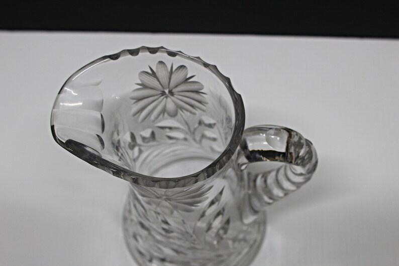 Vintage Fancy Large Glass Water Pitcher or Juice Pitcher - Etsy