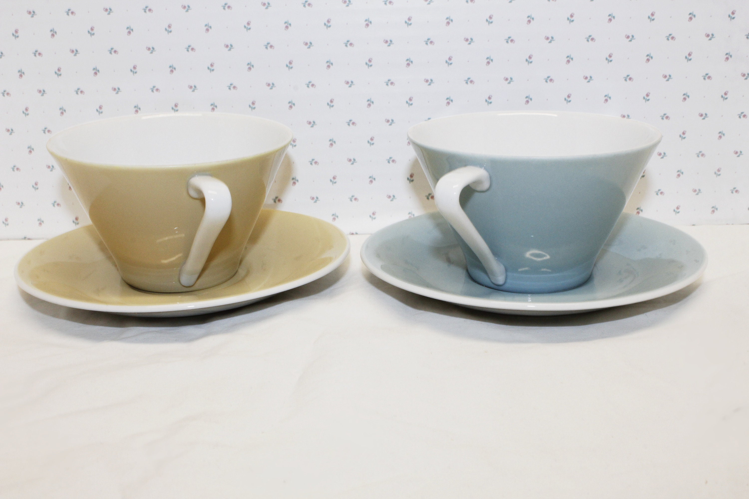 Vintage Lilien Porzellan Austria Pastel Retro Coffee Cups & | Etsy