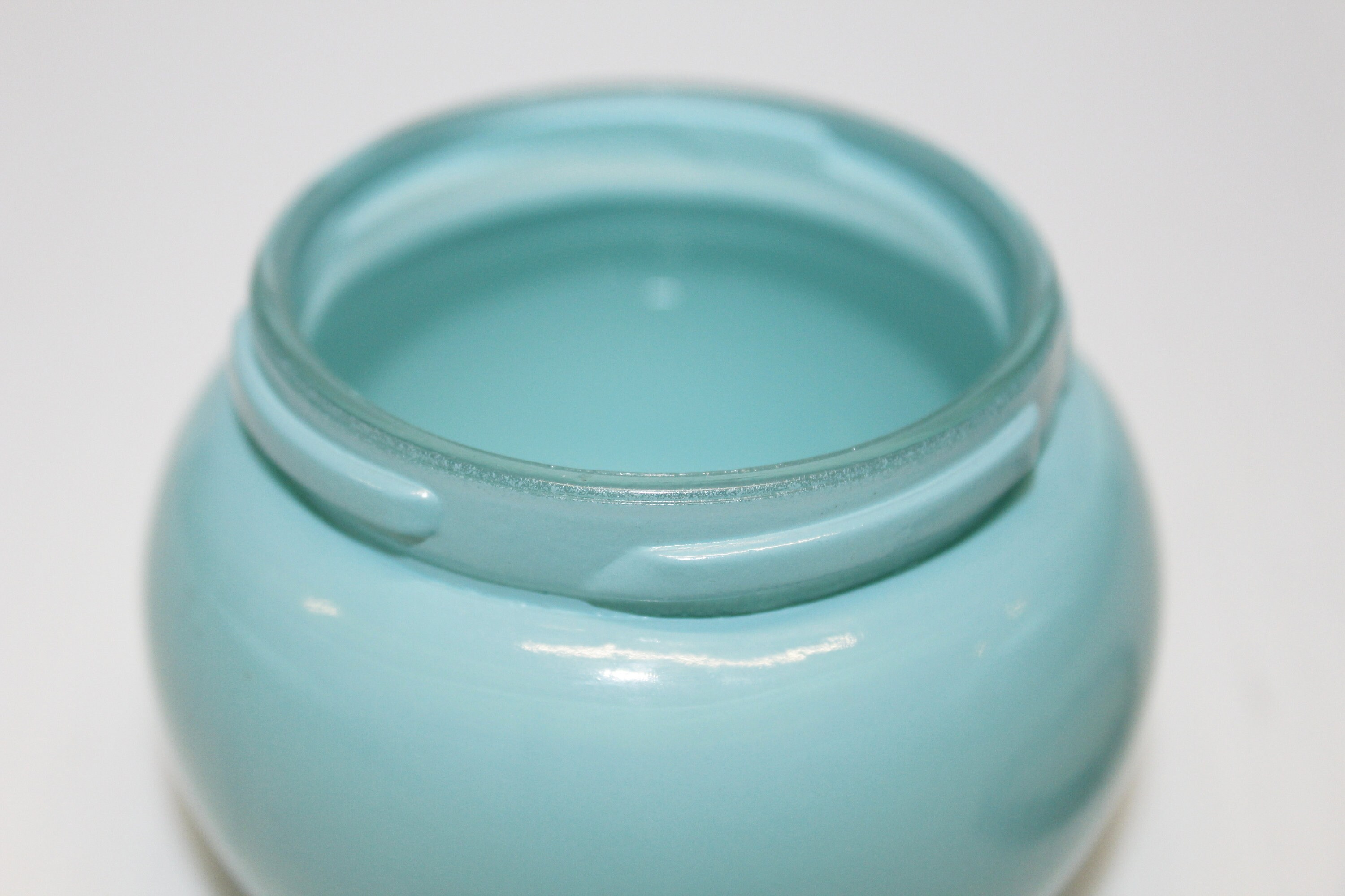 Vintage Avon Bird of Paradise Glass Turquoise Blue Jar, 5 Oz (empty ...