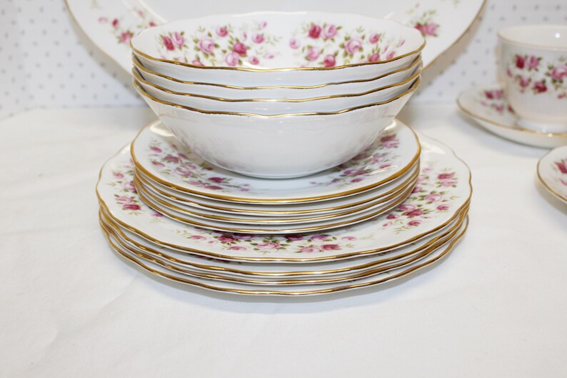 Vintage Queen Anne Dinner Set Lunch Set Tea Set Cascade - Etsy