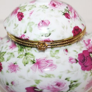 Vintage J. Godinger & Co Porcelain Rose Chintz Teapot, Pink Roses With ...