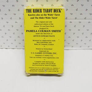 Vintage Arthur Edward Waite & Pamela Colman Smith Tarot Cards by the ...