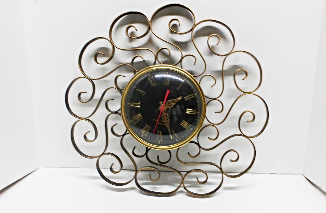 Vintage Starburst Electric Wall Clock 13" by General Electric Telechron ...